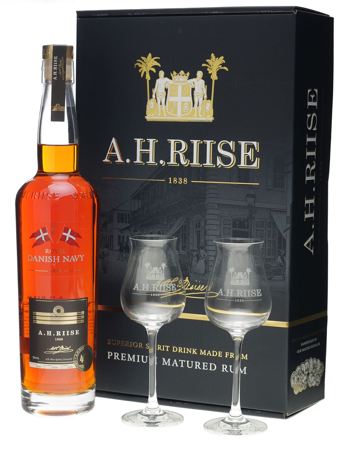 Rum A.H. Riise Royal Danish Navy Geschenkset hier im Sh