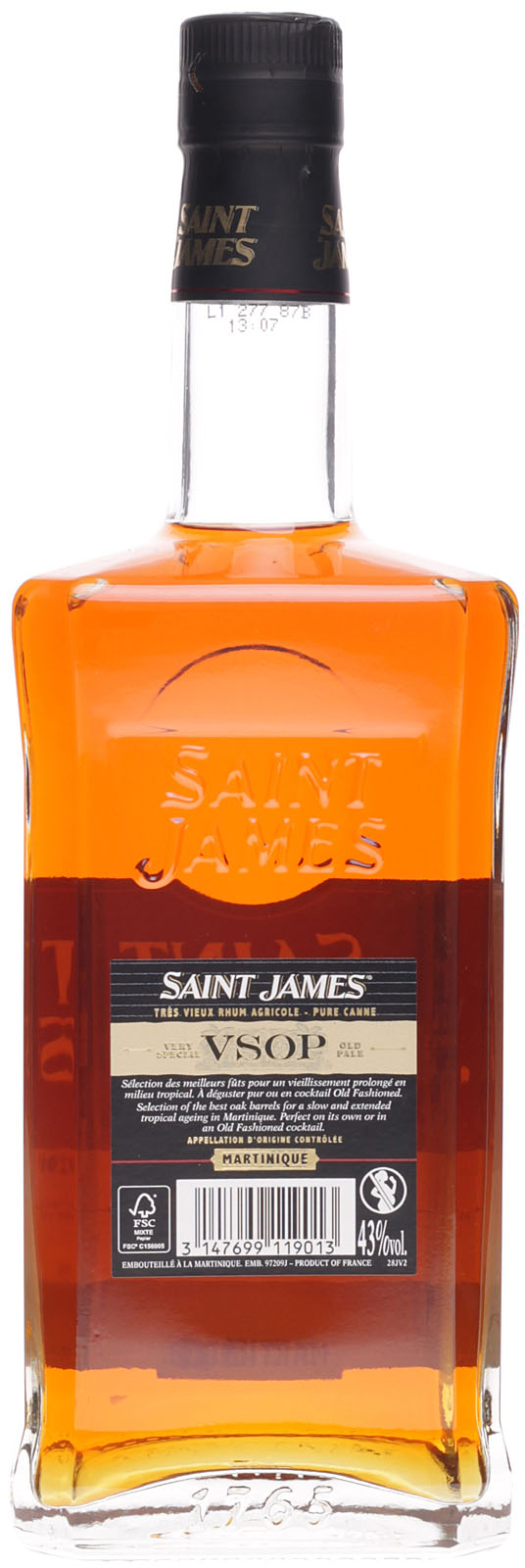 Saint James Rhum Vieux Agricole VSOP hier bei uns im Sh
