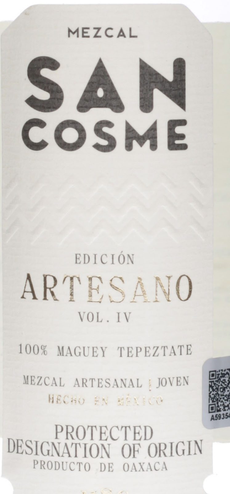 San Cosme Mezcal Artesano 4. Edition 0,5 Liter im Shop
