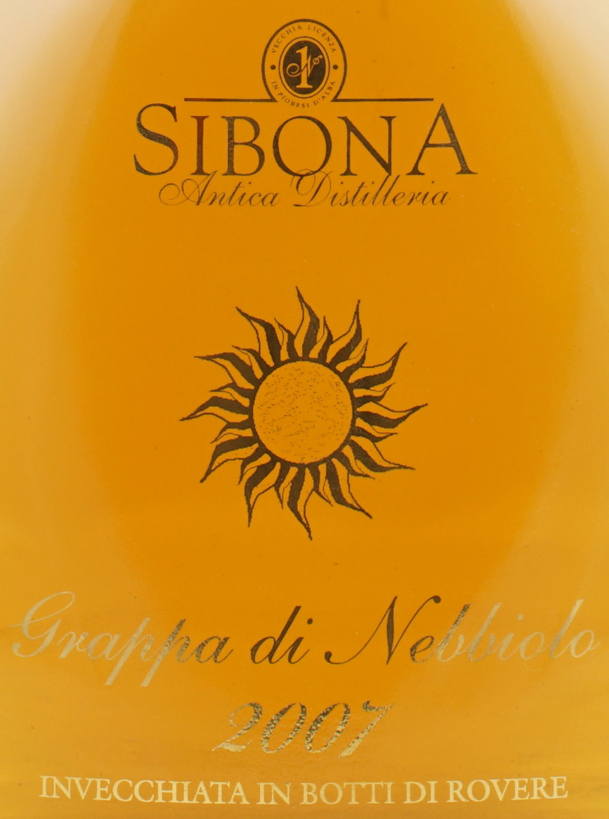 Sibona Grappa di Nebbiolo Riserva Speciale 2007 0,7 Lit