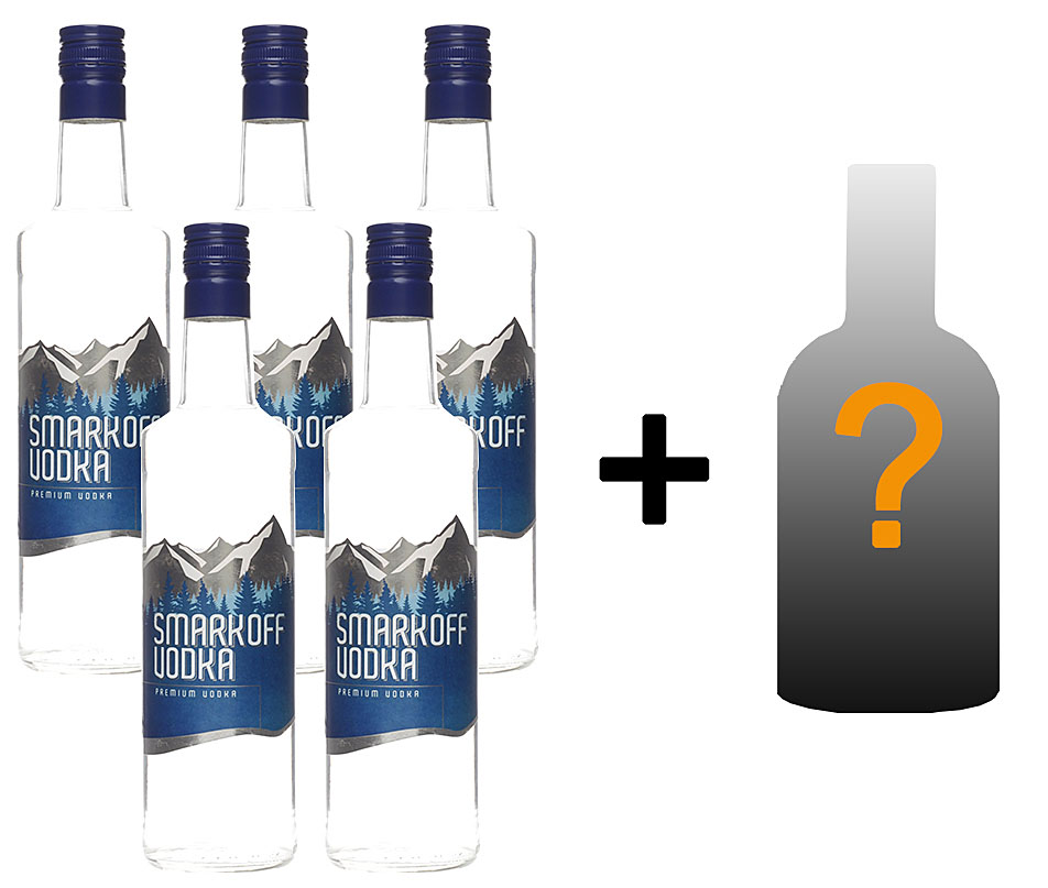 Smarkoff Vodka im Set mit ?? in der 0,7 Liter Flasche