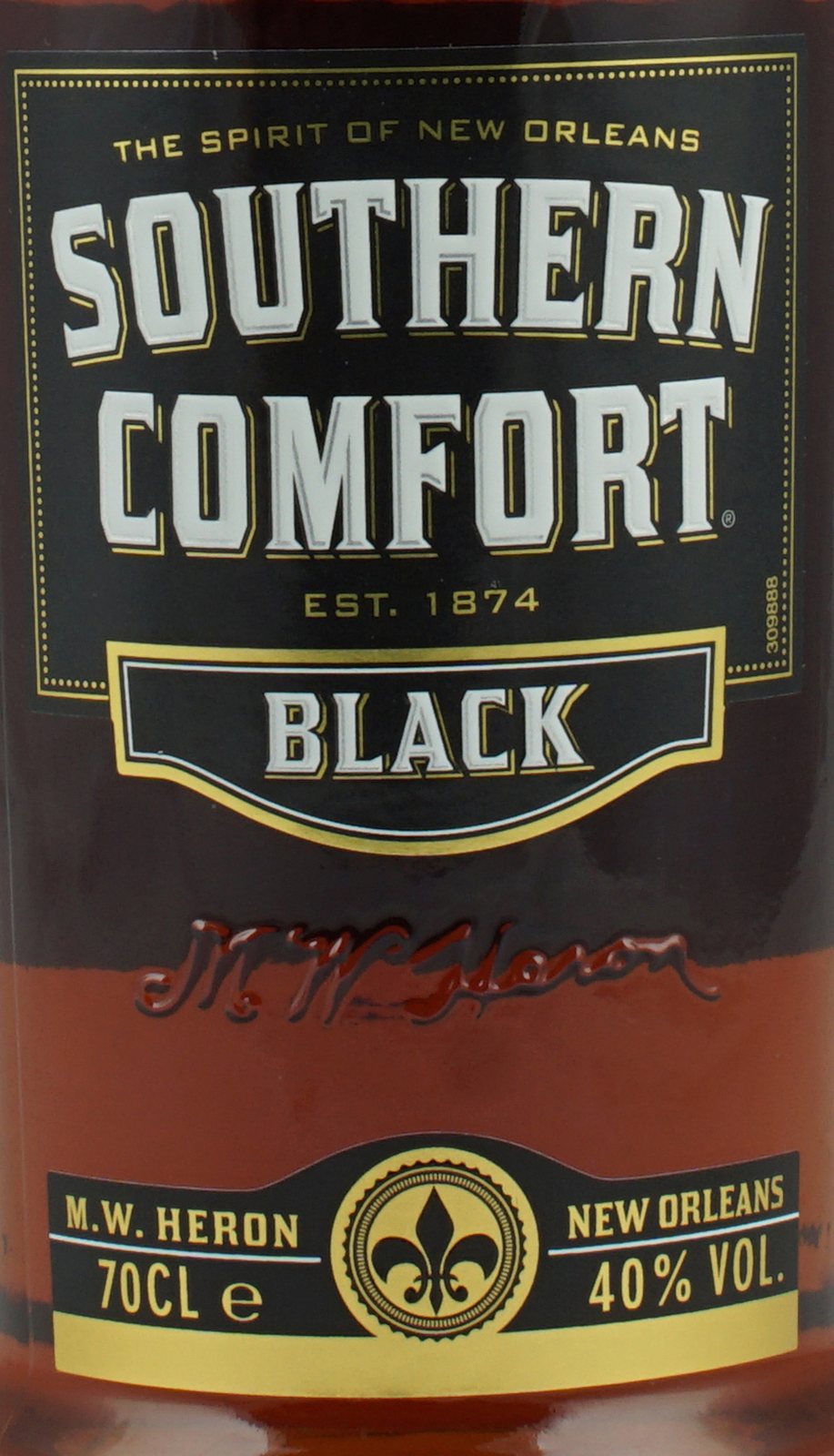 Southern Comfort Black 0,7 Liter, 40 % Vol. mit Mason J