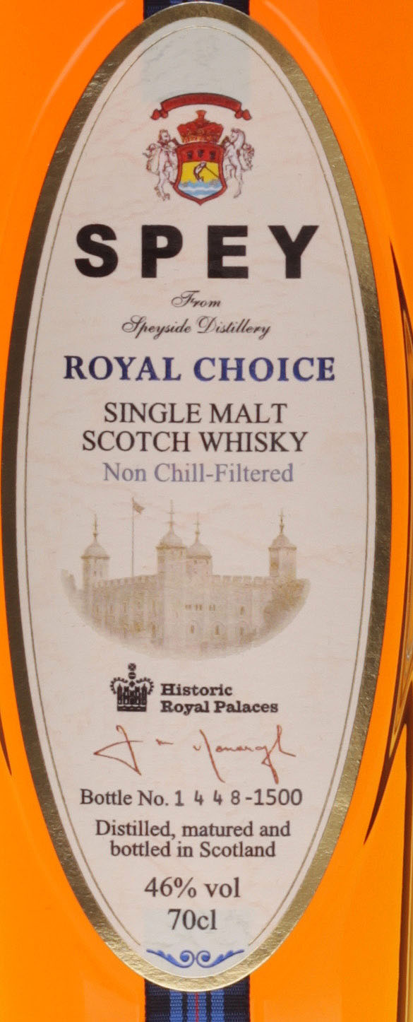 Spey Royal Choice Whisky 46% vol. 0,70l - Königlicher S