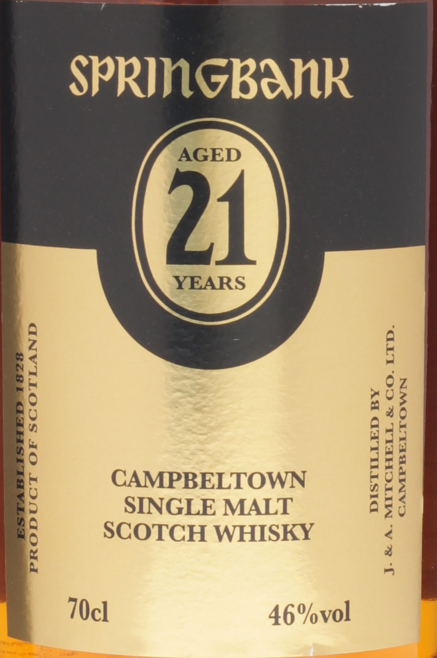 Springbank 21 Jahre 2021 Release bei uns im Shop online