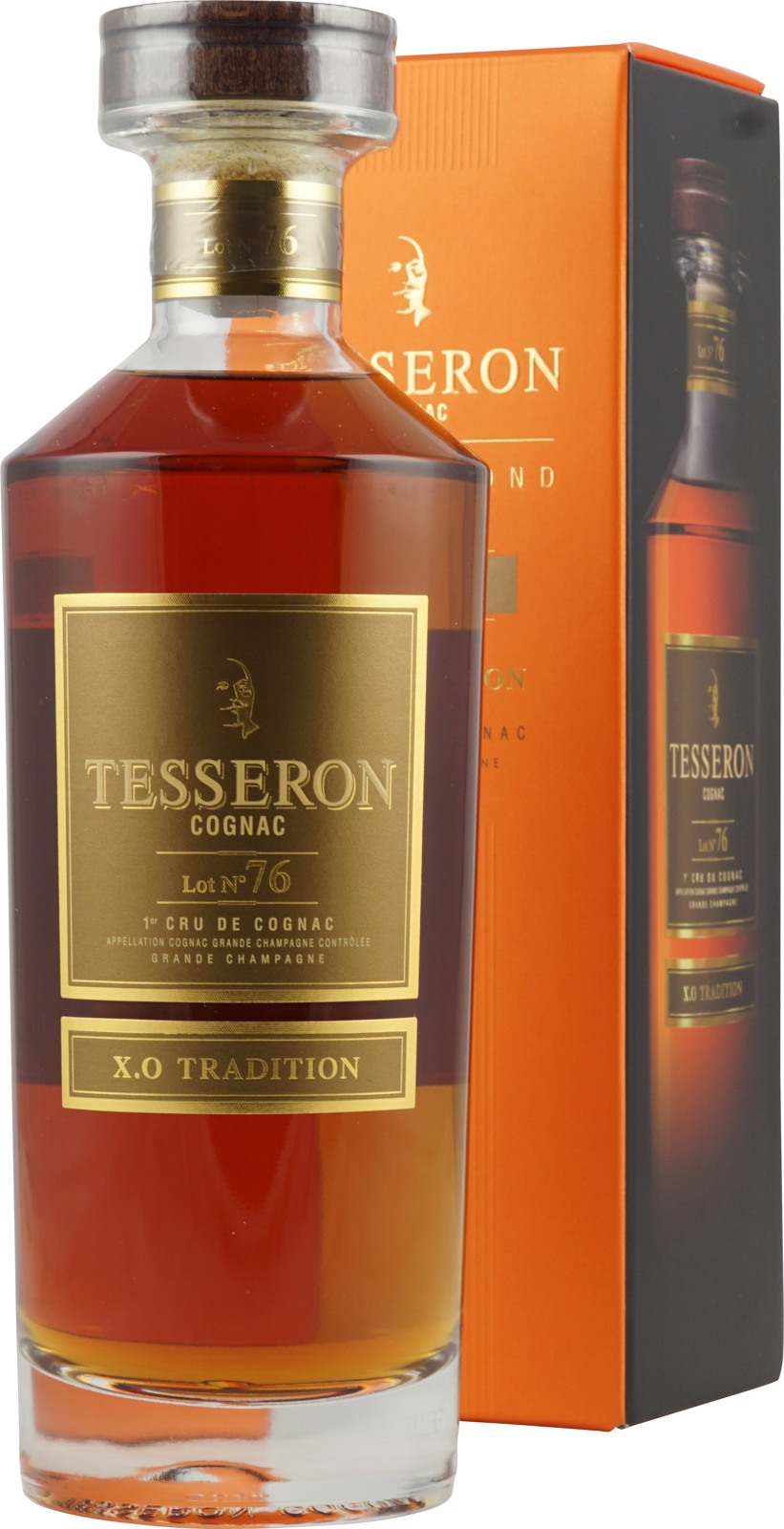 TESSERON COGNAC Lot No. 76 40 % Vol. in der 0,7 Liter F