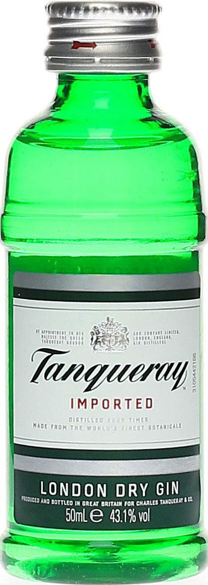 Tanqueray London Dry Gin, in der Miniatur