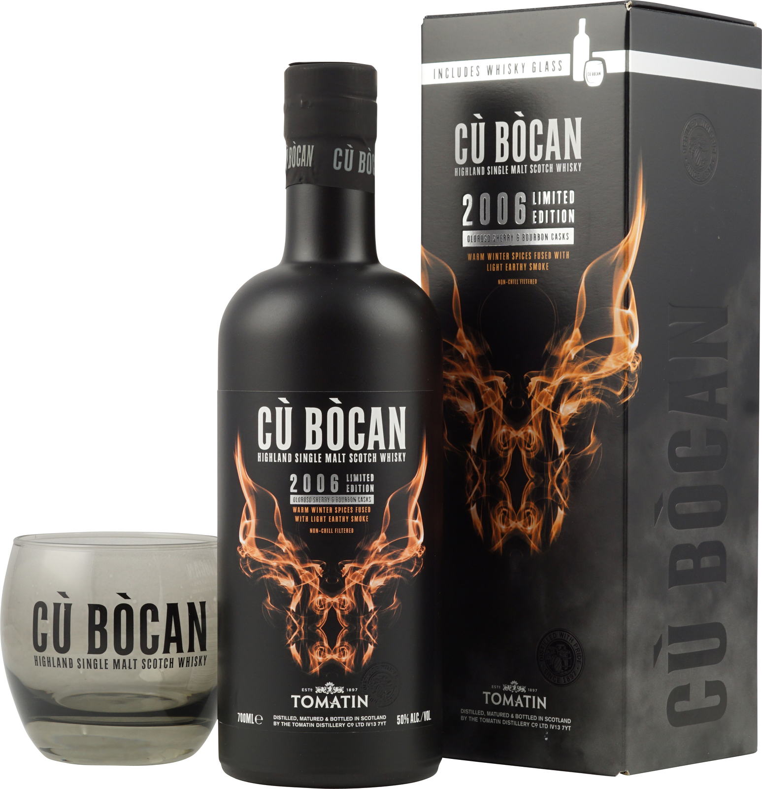 Tomatin Cù Bòcan 2006 aus den Highlands mit 700 ml und