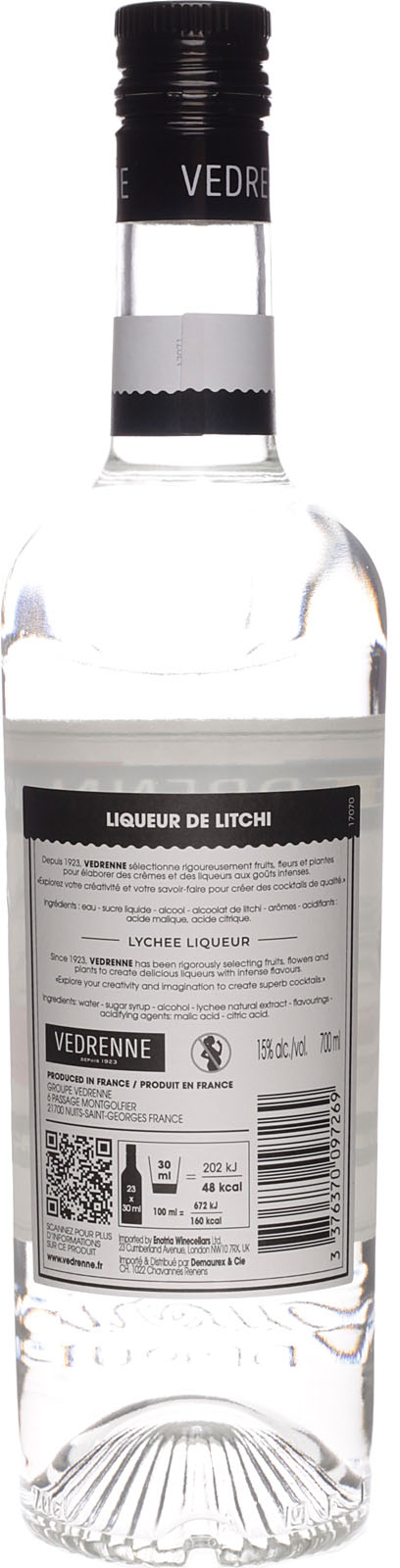 Vedrenne Liqueur de Litchi - Litschi Likör im Shop kauf
