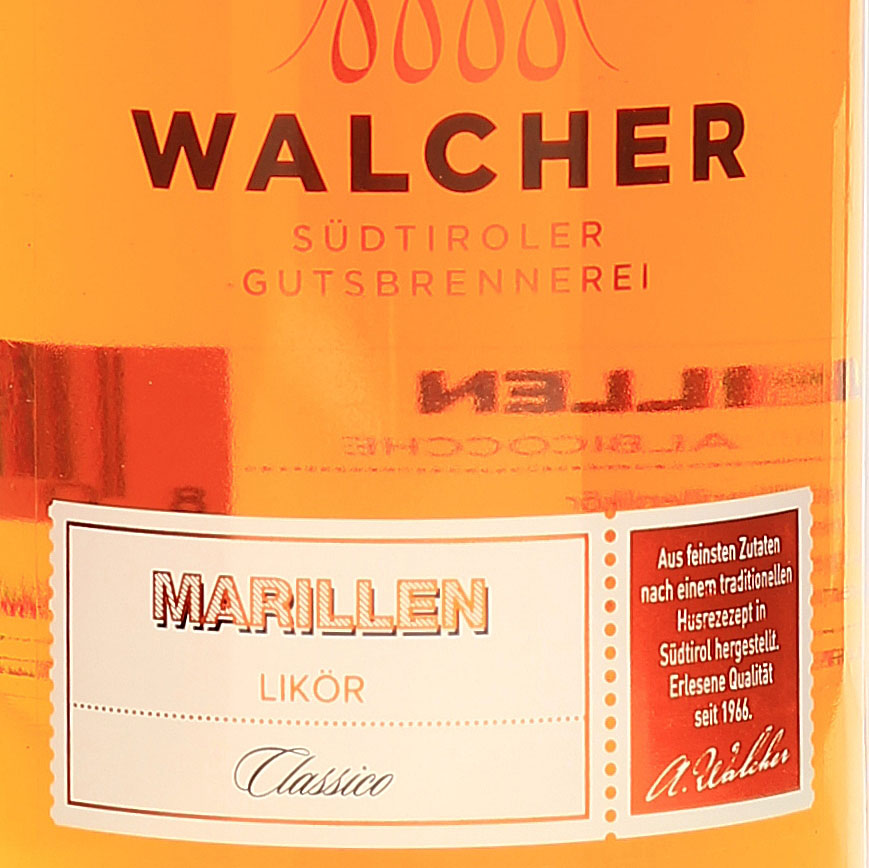 Walcher Marillenlikör aus Südtirol im Shop kaufen