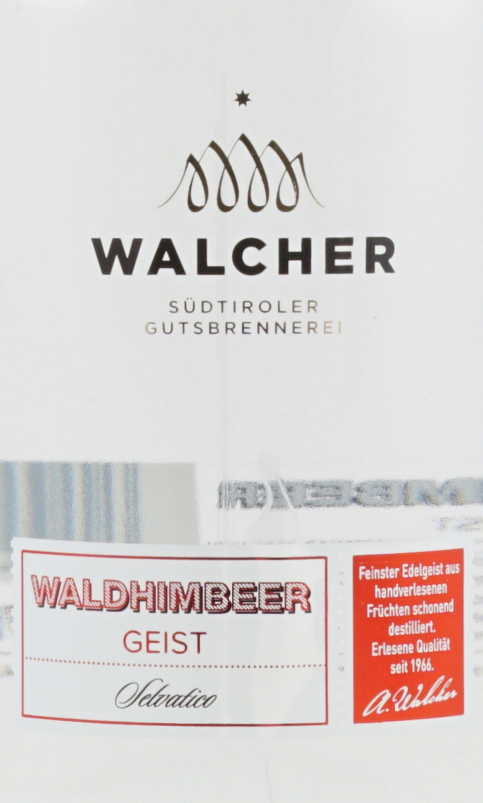 Walcher Waldhimbeergeist 700ml 40% aus Südtirol