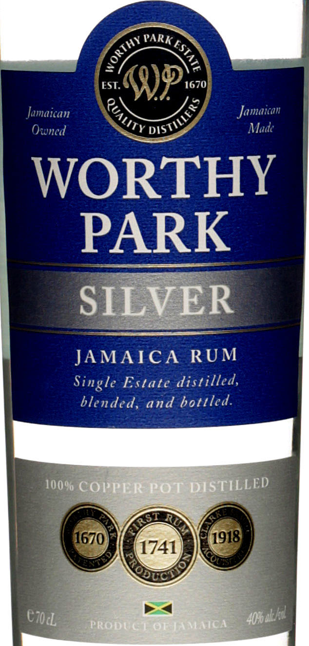 Worthy Park Rum-Bar Silver 0,7 Liter 40 % Vol bei uns i