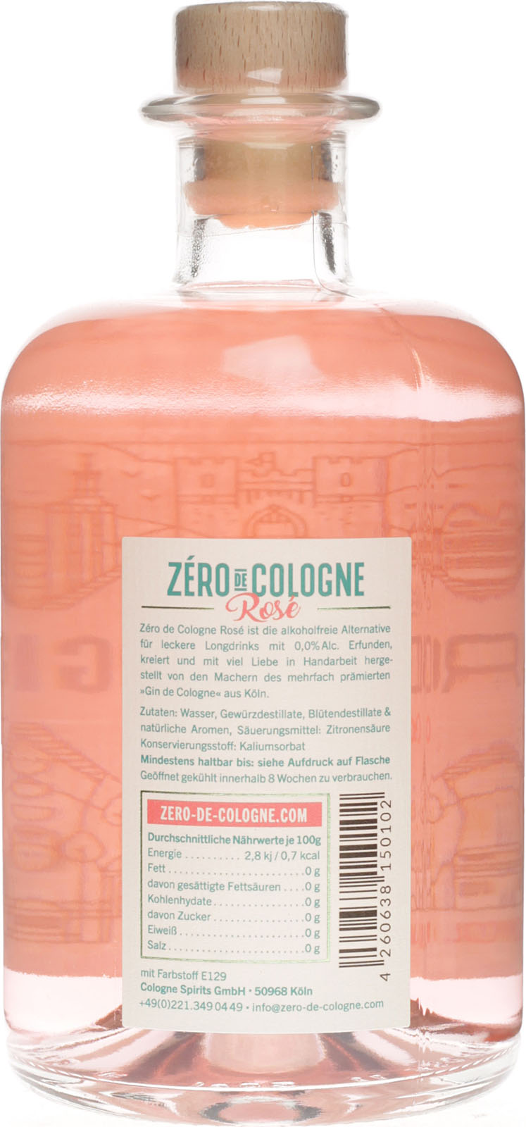Zéro de Cologne Rose 0,5 Liter bei uns im Shop kaufen.