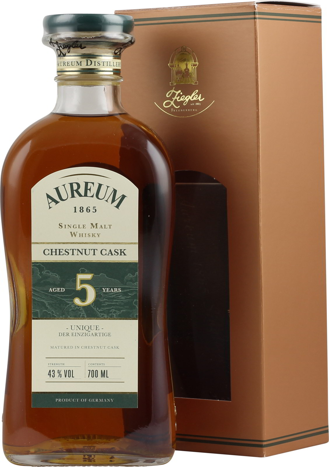 Ziegler Aureum 1865 Chestnut Single Malt Whisky 0,7 Lit