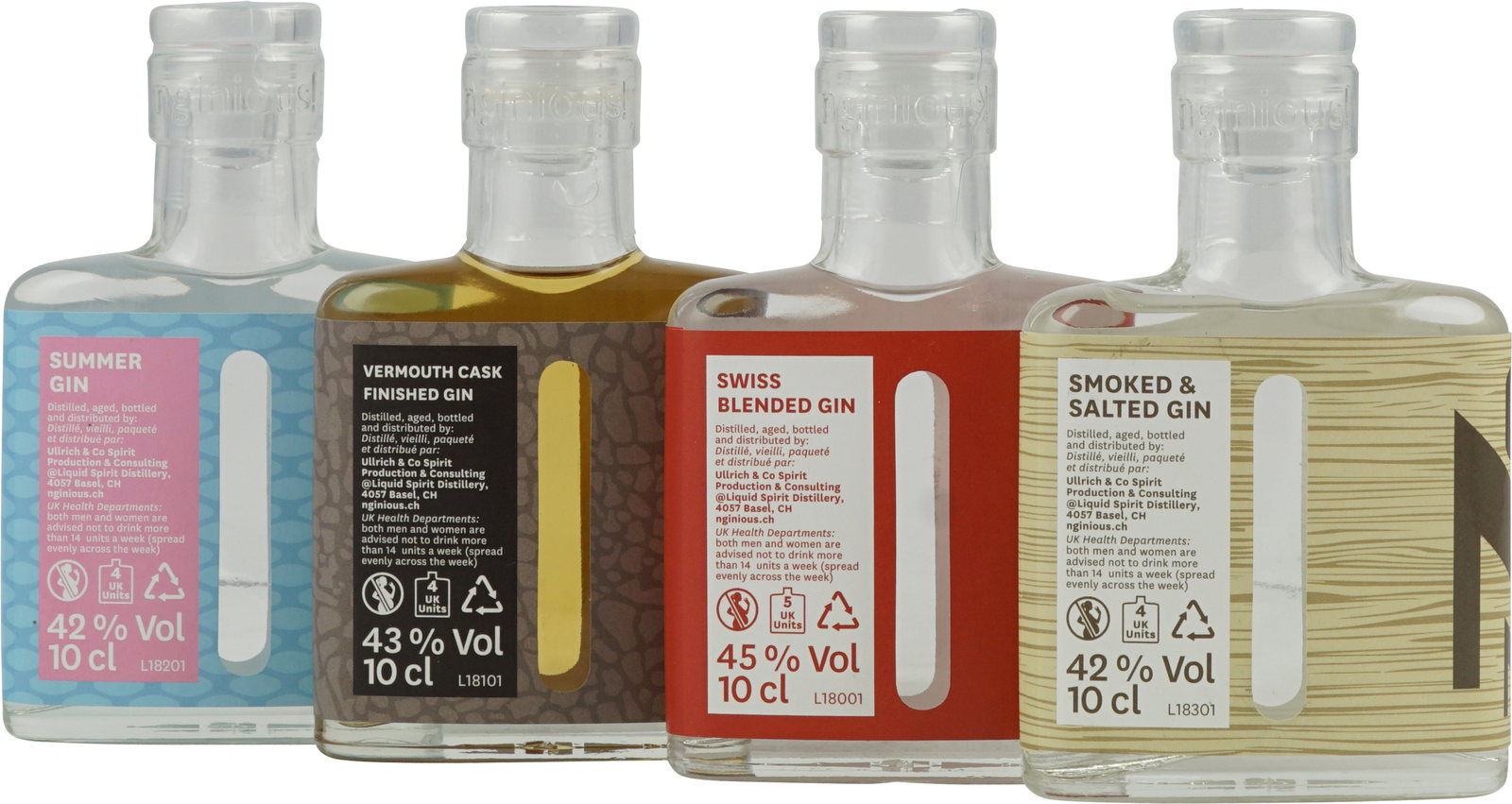 nginious Gin Taste Box mit 4 x 100 ml online kaufen